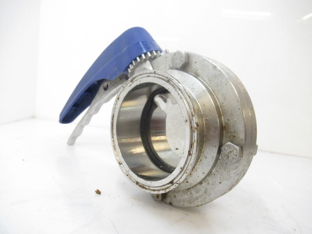 INOXPA TRI CLAMP Sanitary Butterfly Valve Mechanic Actuator 3"(Used ...