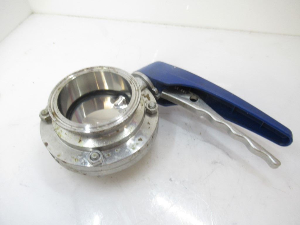 INOXPA TRI CLAMP Sanitary Butterfly Valve Mechanic Actuator 3"(Used ...