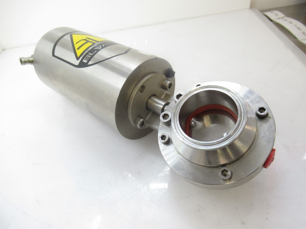 TRI CLAMP SANITARY BUTTERFLY VALVE PNEUMATIC ACTUATOR SINGLE-ACTING 2 ...