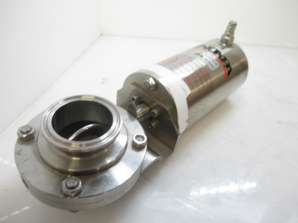 INOXPA TRICLAMP Sanitary Butterfly Valve Pneumatic Actuator Sing 2 ...