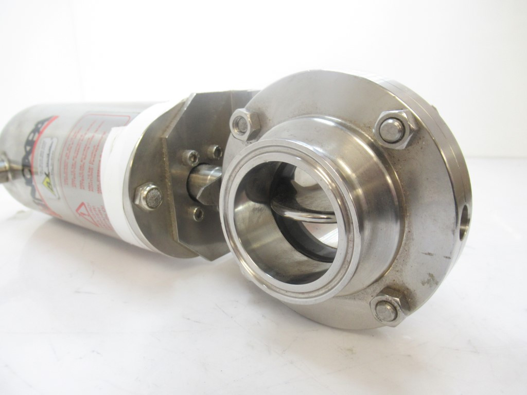 INOXPA TRICLAMP Sanitary Butterfly Valve Pneumatic Actuator Sing 2 ...