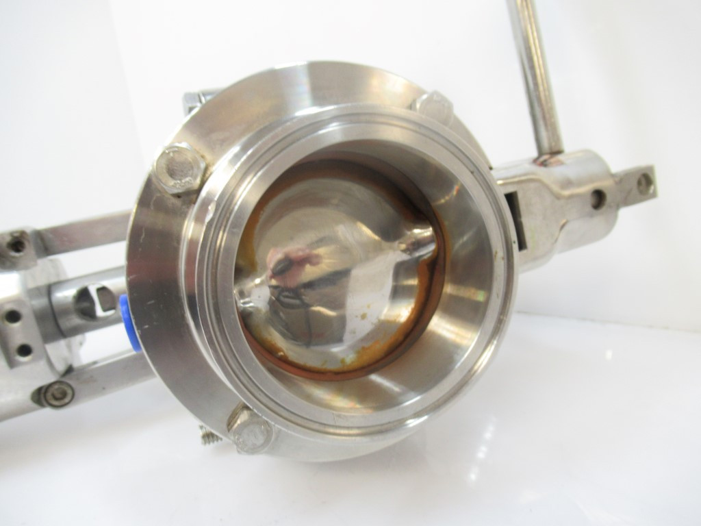 INOXPA TRICLAMP SANITARY BUTTERFLY VALVE PNEUMATIC ACTUATOR SING 3 ...