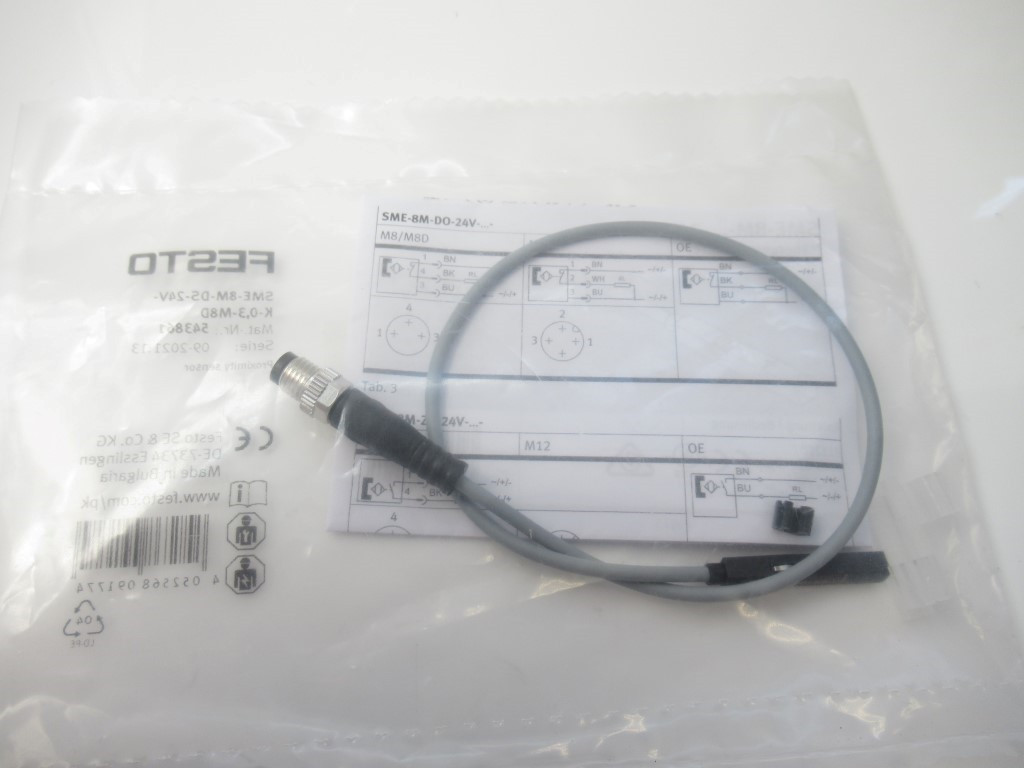 FESTO 543861 SME8MDS24VK03M8D Proximity Sensor - PCM SURPLUS WORLD