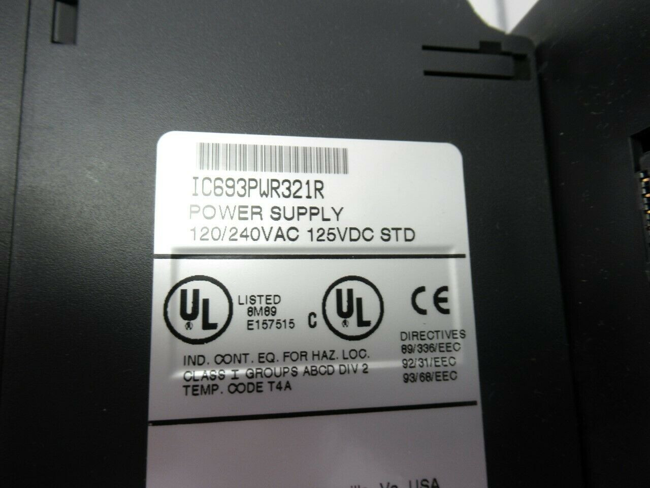 90-30 9030 -IC693CHS391H GE FANUC 90-30 Rack w/ IC693PWR321R - PCM SURPLUS WORLD