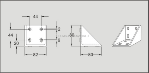 XCFA 88A XCFA88A Flexlink Angle Bracket (Used) - PCM SURPLUS WORLD
