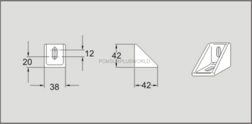 XCFA 44B XCFA44B Flexlink Angle Bracket (Used) - PCM SURPLUS WORLD