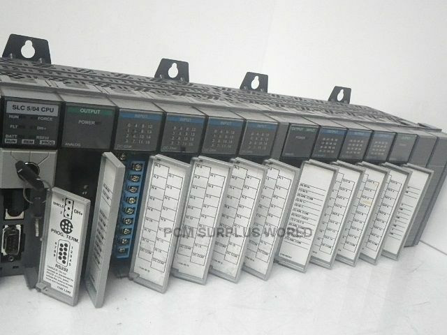 PLC Rack 1747-L542 SLC500 11 modules on 13 module rack (Used and Tested ...