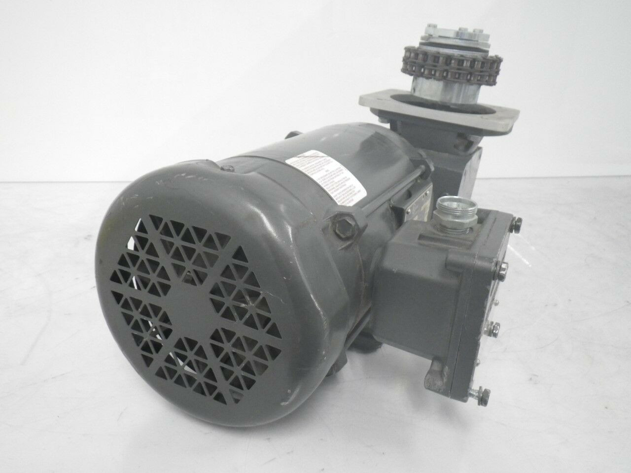 35M998T203C1 SF718V20NB5J Baldor Motor Gear 1/2hp + Boston Gear (Used ...