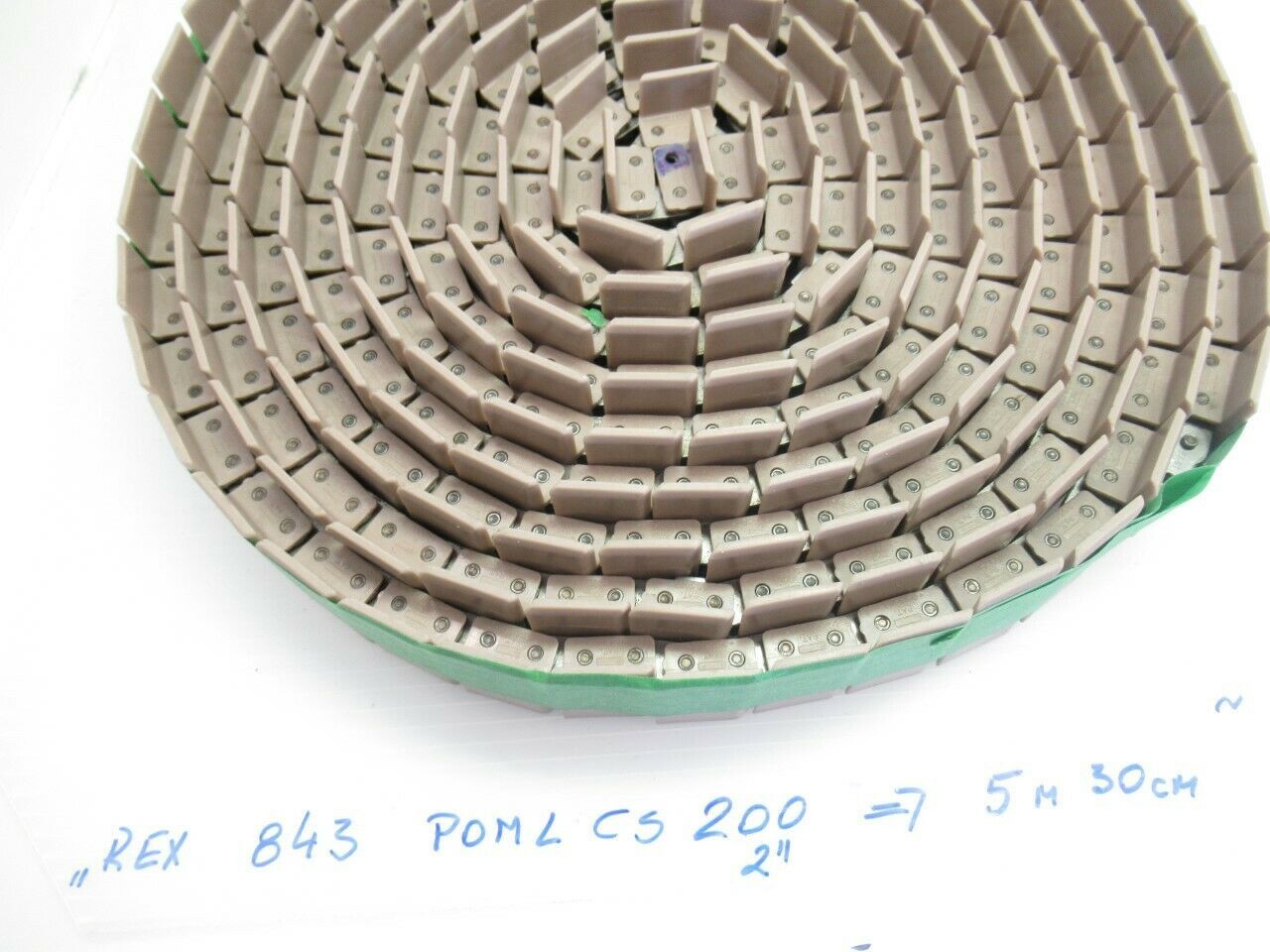 843 POM L CS 200 REX - FLITE TOP CHAINS CONVEYOR TABLE TOP 5 CM 17F ...