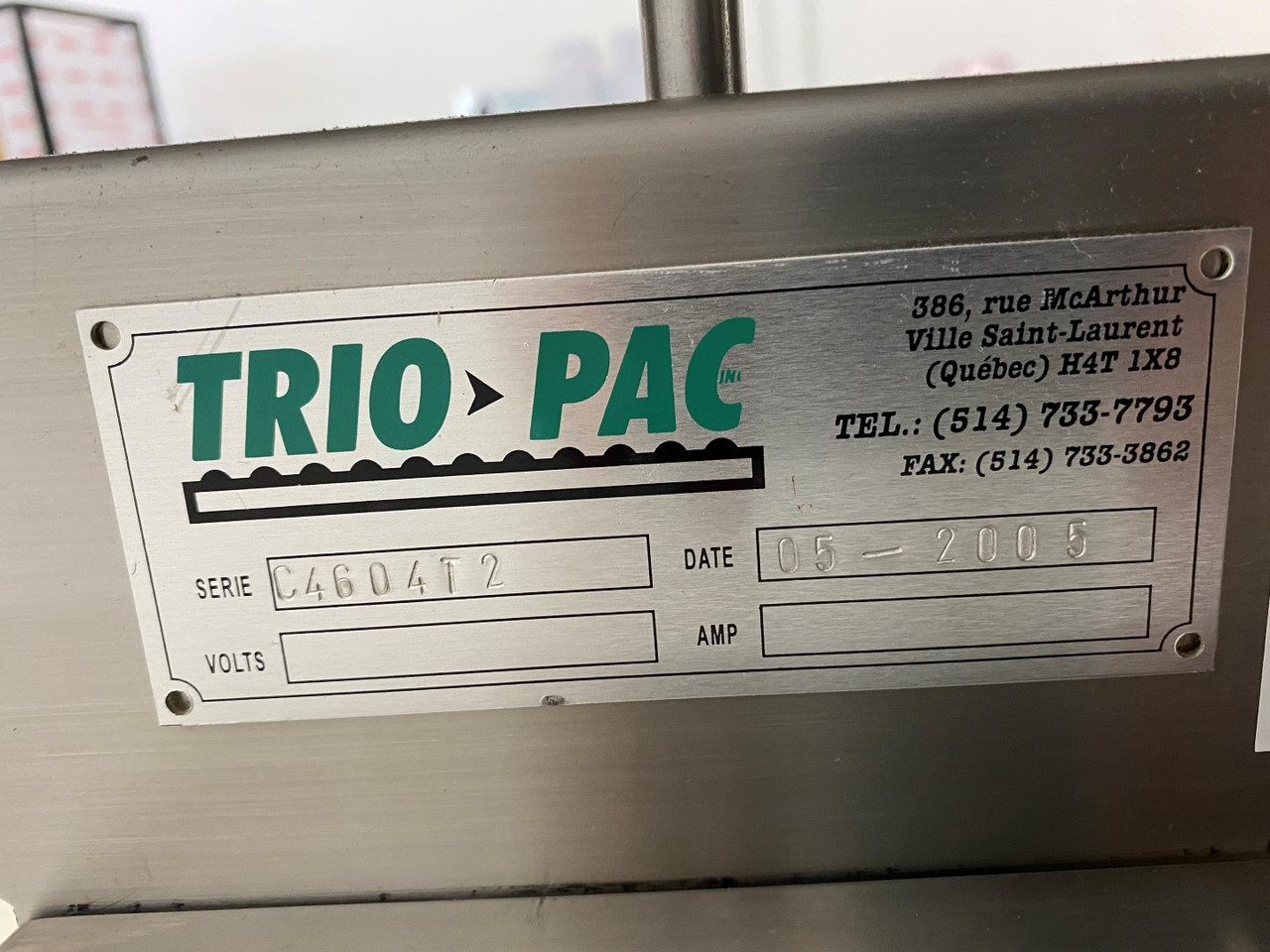 Two Trio-Pac stainless steel raise bed conveyors with side transfer and ...