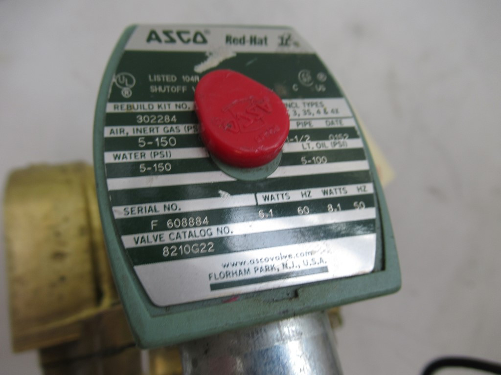 Asco Red-Hat Ii 8210G22 Used Solenoid Valve (used tested) - PCM SURPLUS ...