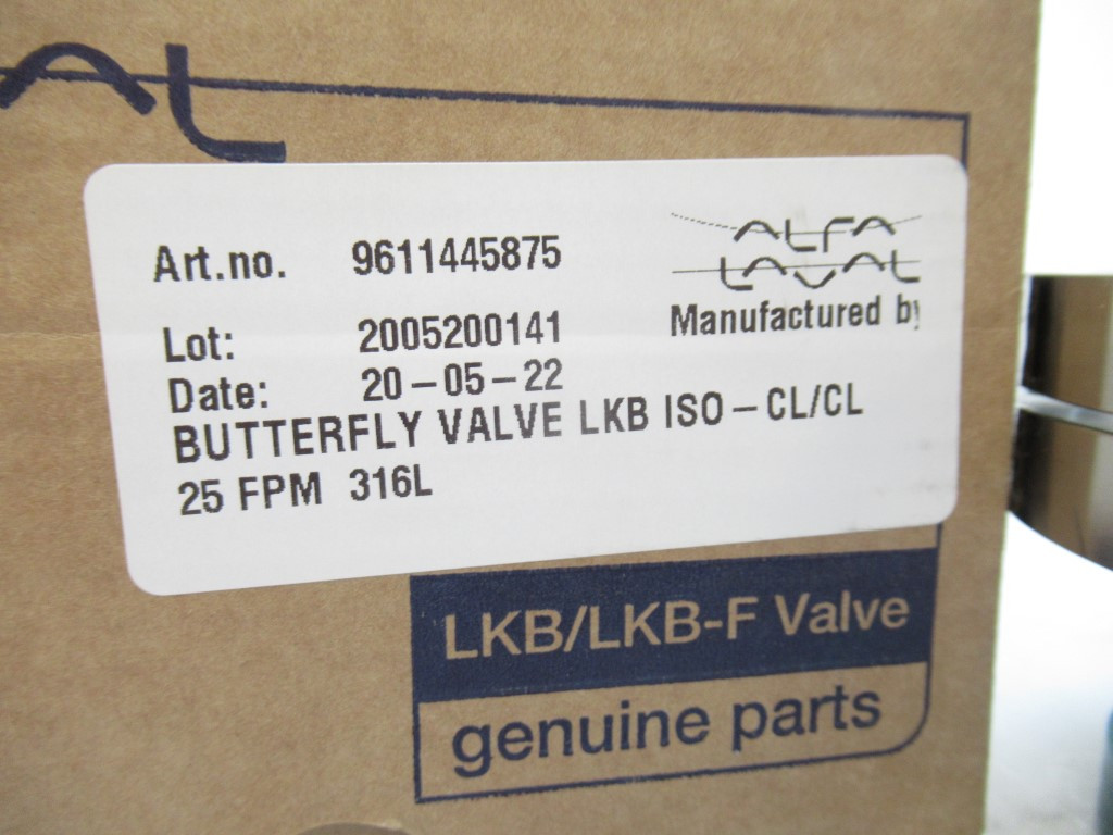 9611445875 BUTTERFLY VALVE LKB ISO CL/CL - PCM SURPLUS WORLD