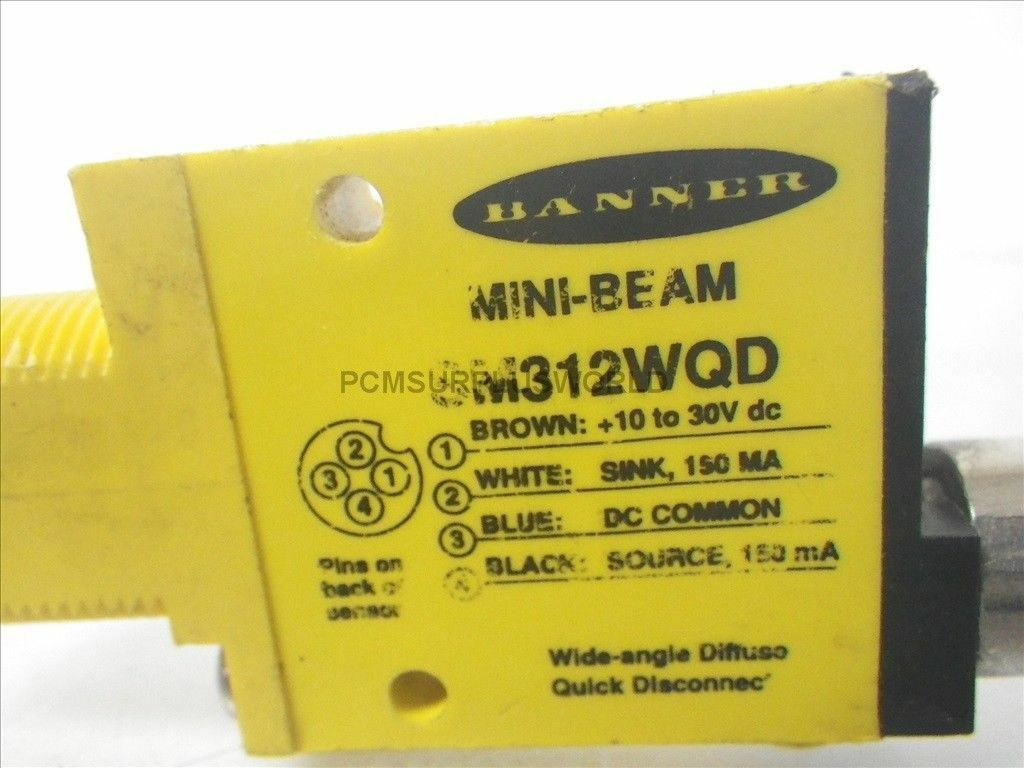 SM312WQD Banner Engineering min-beam photoelectric sensor (Used and ...
