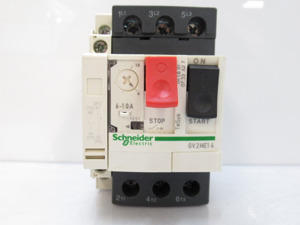 GV2ME14 GVAN11 Schneider Electric Motor Circuit Breaker 3-Pole, 6-10A