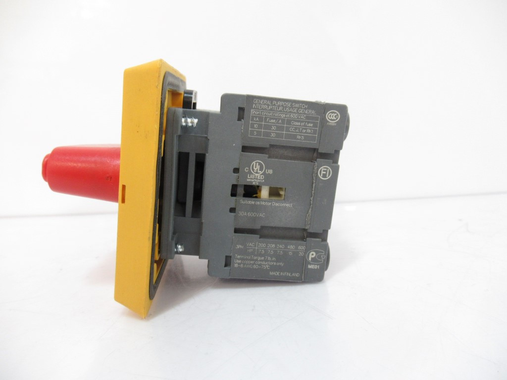 OT25FT3 1SCA104884R1001 ABB Switch-Disconnector With Handle, 25 A, 600V ...