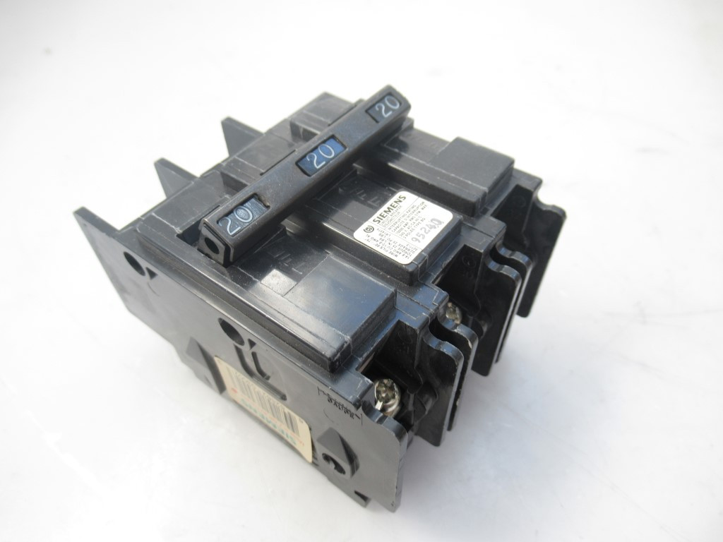 Siemens BQ3B020 Circuit Breaker Type BQ, 20 A, 3 Pole - PCM SURPLUS WORLD