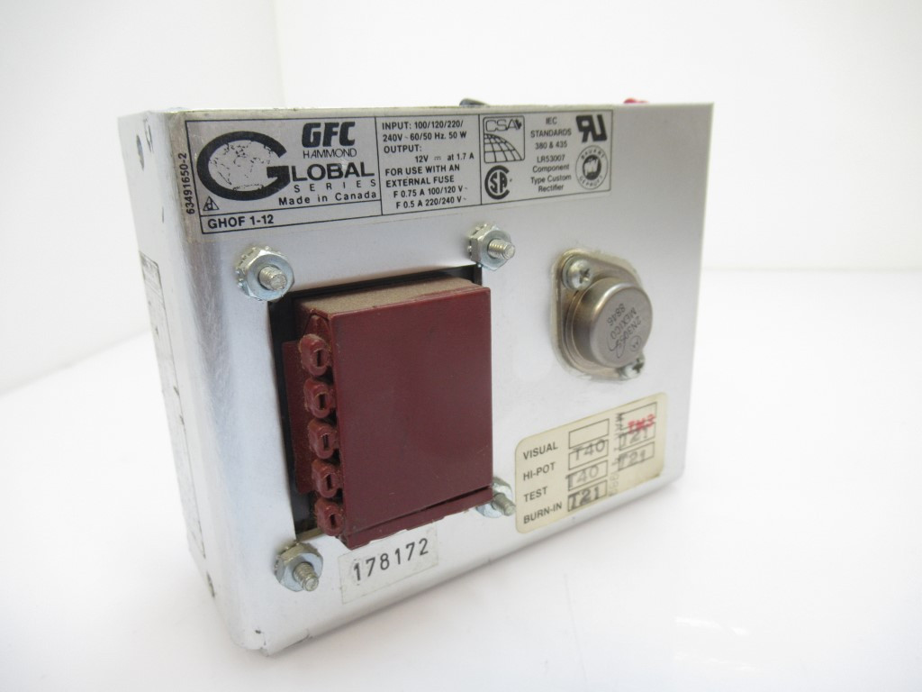 GHOF 1-12 GLOBAL SERIES Output 24VDC at 1.2A - PCM SURPLUS WORLD