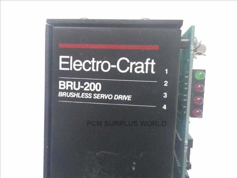Electrocraft BRU-200-DM-20 Servo Drive, For Parts Only - PCM SURPLUS WORLD