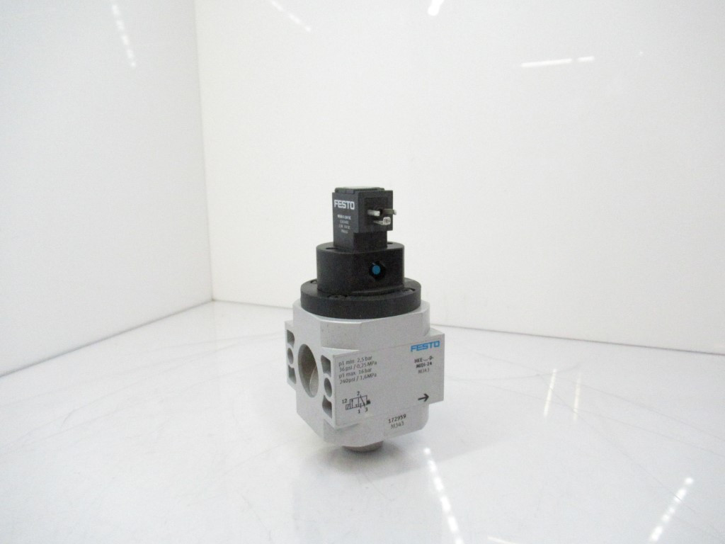 Festo HEE-D-MIDI-24 172959 Pneumatic Valve - PCM SURPLUS WORLD