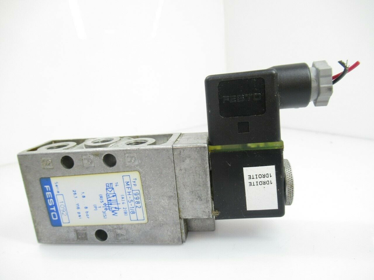 Festo MFH-5-1/8 9982 Solenoid Valve 5/2-WAY 1/8" With Coil 24V - PCM ...