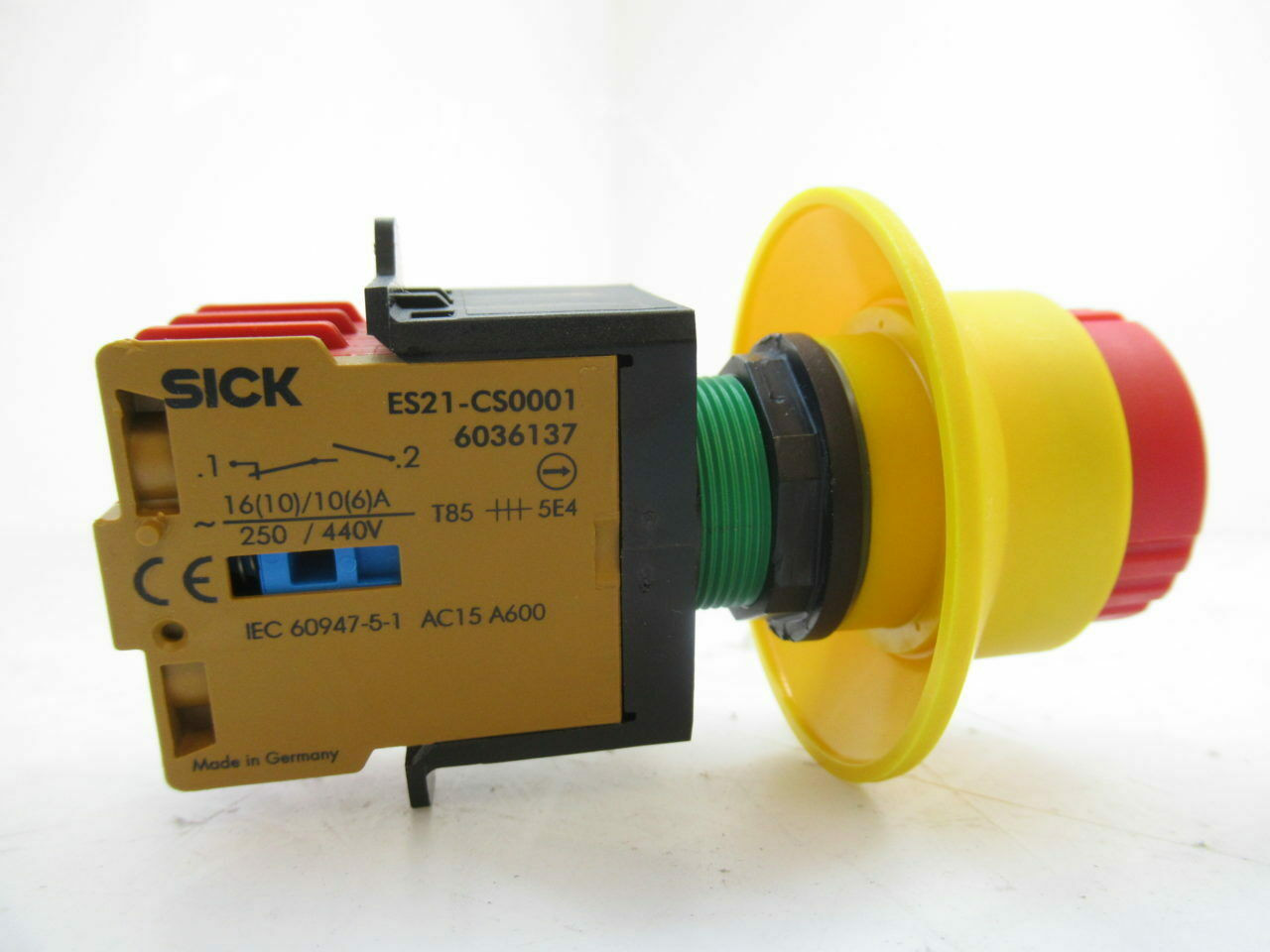 SICK ES21-CS0100 6036135 Emergency Stop Pushbutton Safety Command (NEW ...