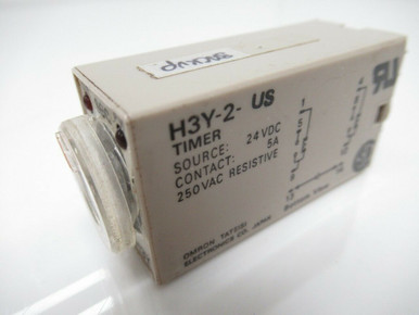 H3Y-2-US Omron Timer 24 vdc 5a 250vac - PCM SURPLUS WORLD