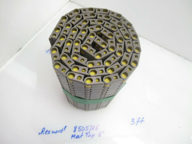8505/06 850506 - REXNORD CHAINS CONVEYOR TOP CHAIN TABLE TOP 6IN BELT 3 ...