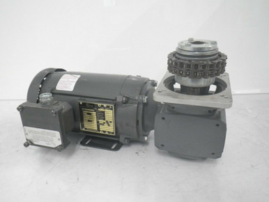 35M998T203C1 SF718V20NB5J Baldor Motor Gear 1/2hp + Boston Gear (Used ...