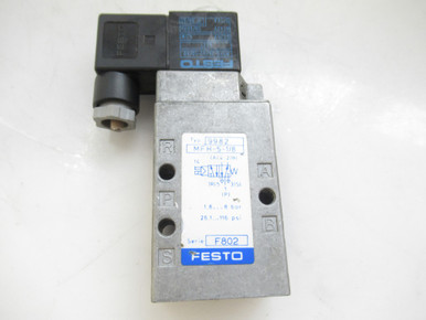 FESTO 9982 MFH-5-1/8 SOLENOID VALVE (USED TESTED) - PCM SURPLUS WORLD