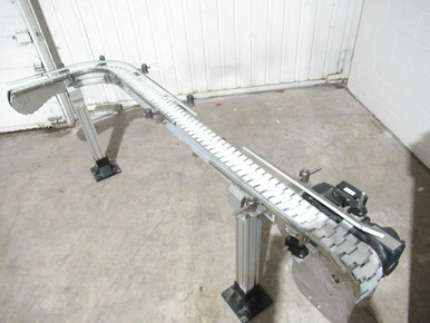Aluminum L-Shape Conveyor Line System - 4' Width- 8 ft long (used ...