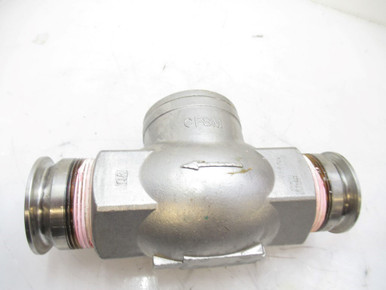 Unidirectional Oscillating Check Valve Stainless Steel DN32 200PSI ...