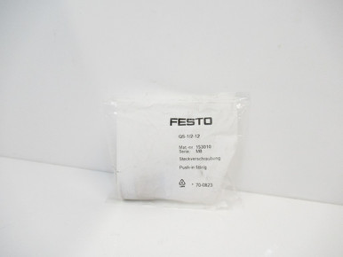 Festo QS-1/2-12 153010 Push-In Fitting - PCM SURPLUS WORLD