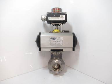 Tru-Flo UT26-DA-F07 Pneumatic Actuator Ball Valve Tri-Clamp 2 in ...