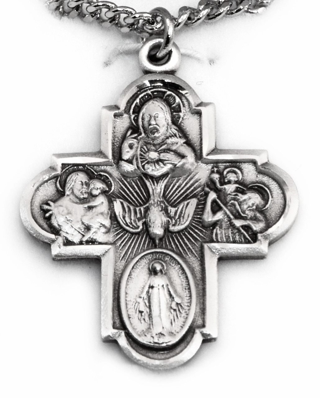 Large Four-Way Sterling Medal