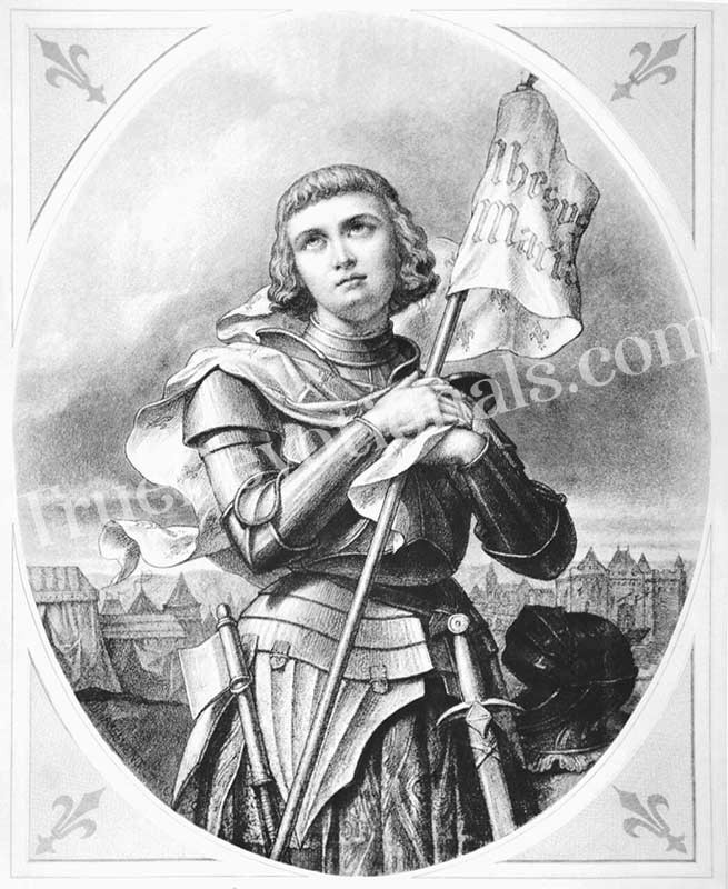 Saint Joan of Arc Lithograph Poster