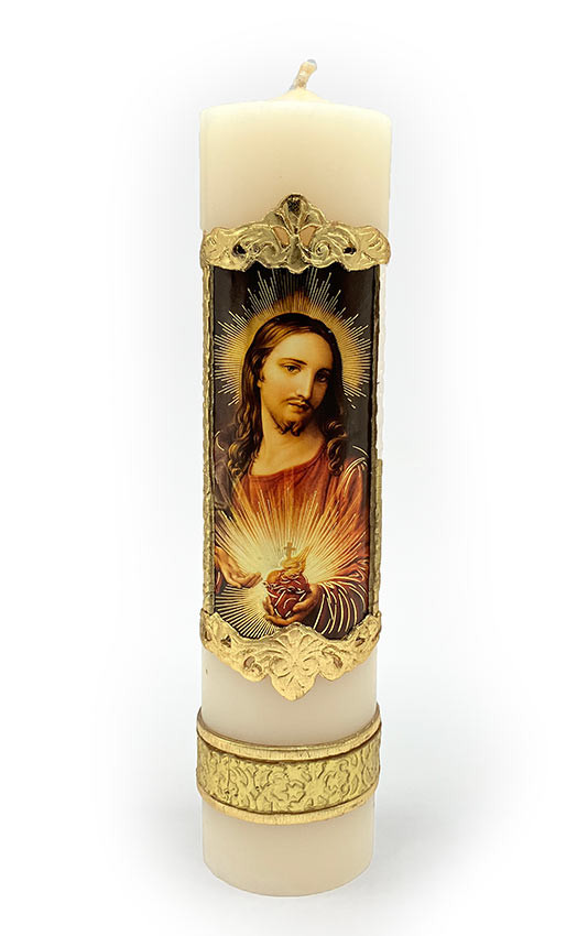 Sacred Heart of Jesus Pillar Candle