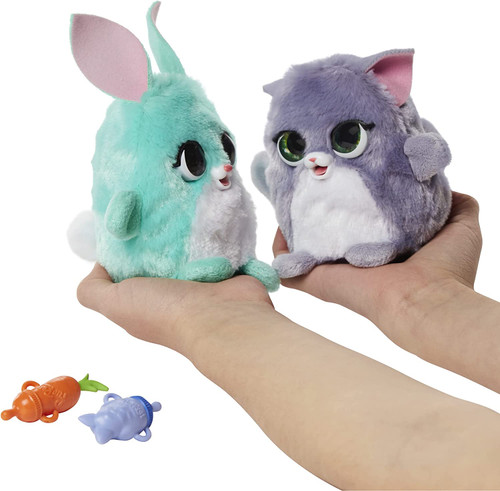 FurReal Fuzzalots Kitty and Bunny Interactive Feeding Toy