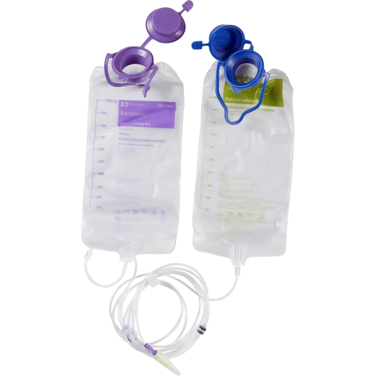 Zevex Infinity Feeding Pump Bag Set with EnFit Connector