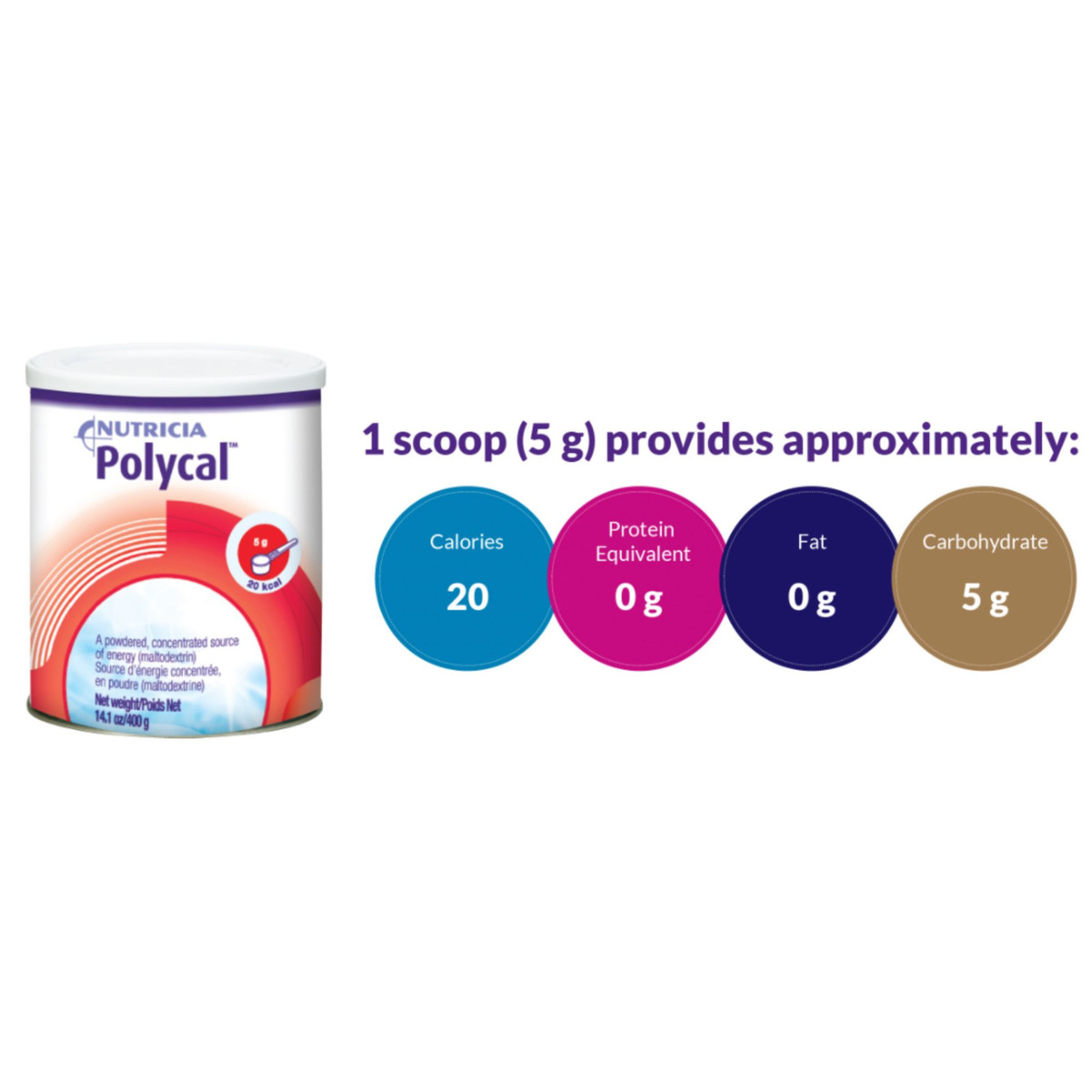 Nutricia PolyCal Oral Supplement, Unflavored, 14.1 oz