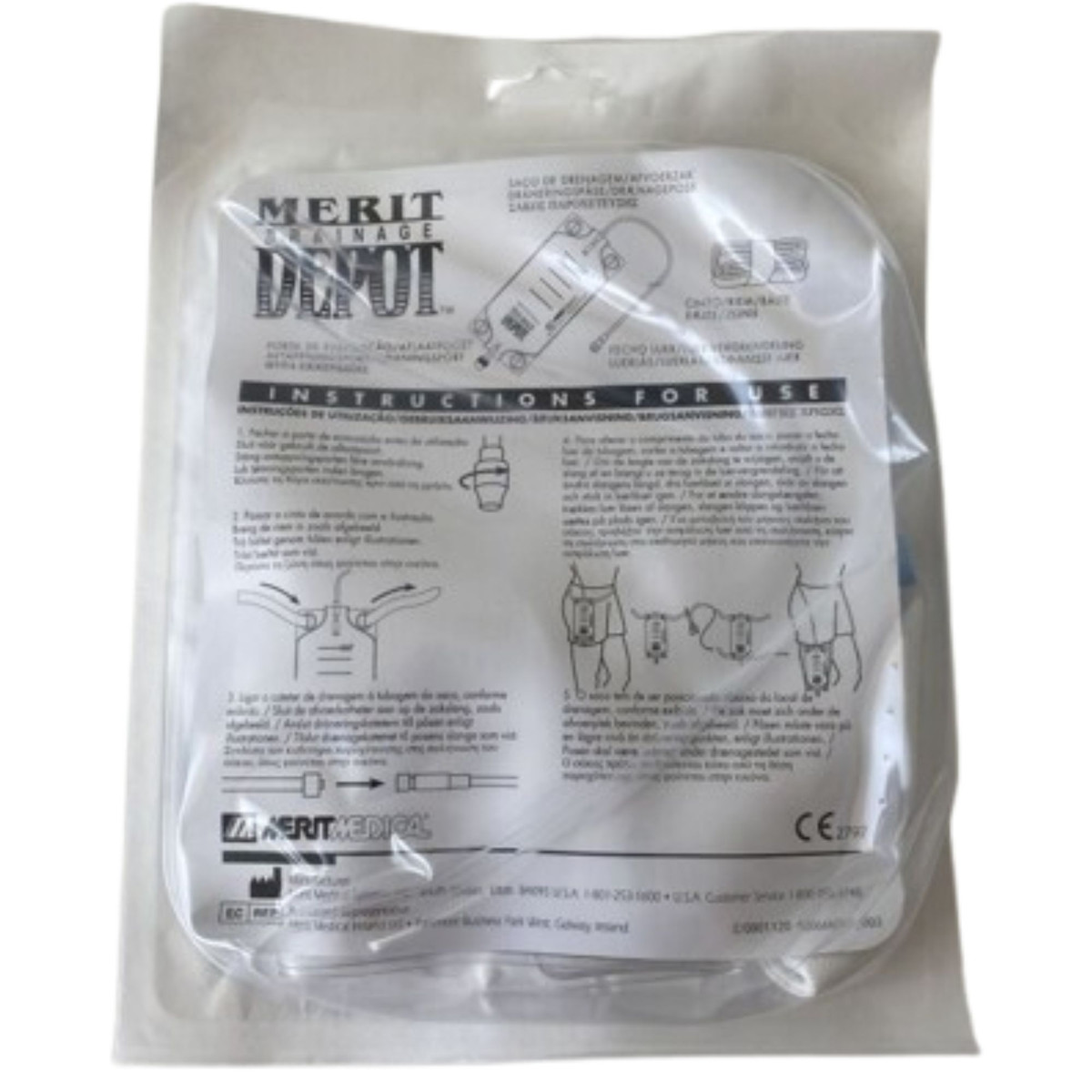 Merit Urinary Drainage Depot Bag, 600 mL | Shop at Carewell