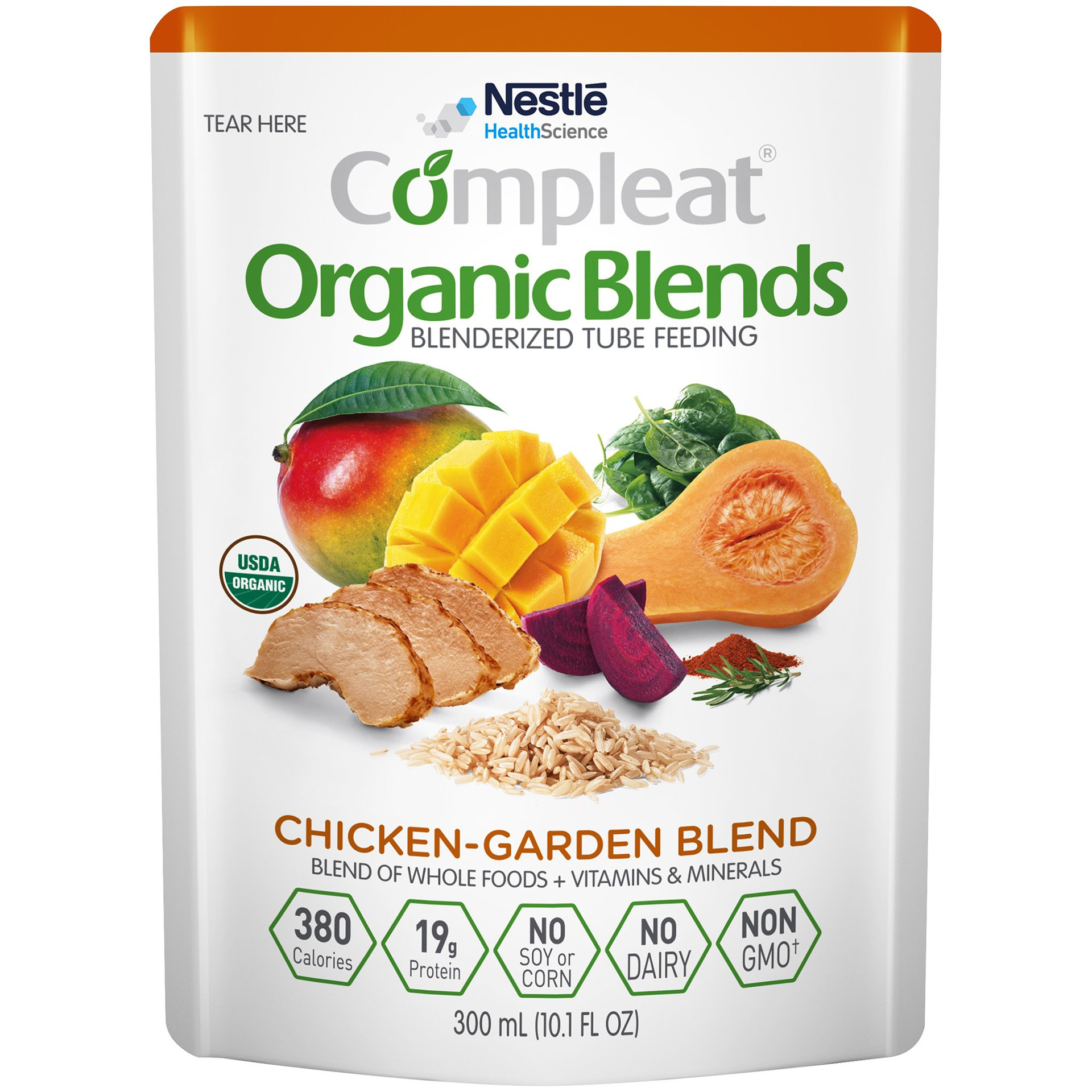 Compleat Pediatric Organic Blends Plant-Based Tube Feeding, 10.1 oz