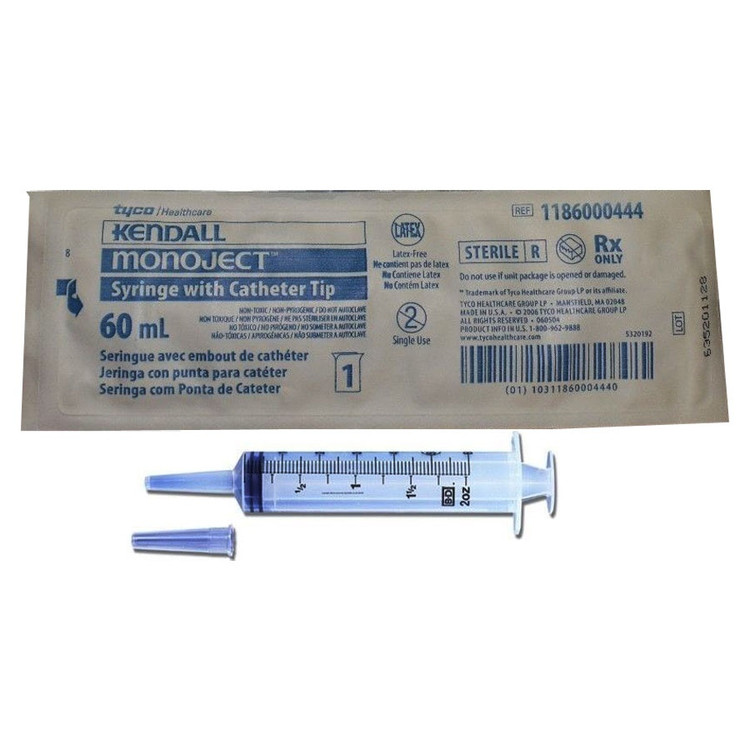 AMSure Enteral Feeding/Irrigation Flat Top Piston Syringe, Poly Pouch ...