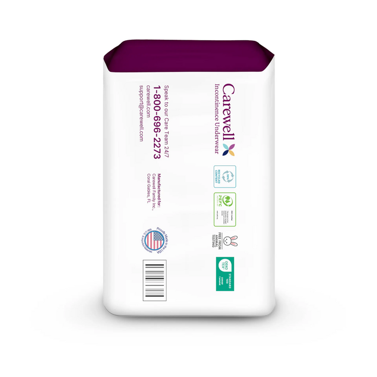 Carewell Incontinence Underwear: Daily & Active Slim Fit