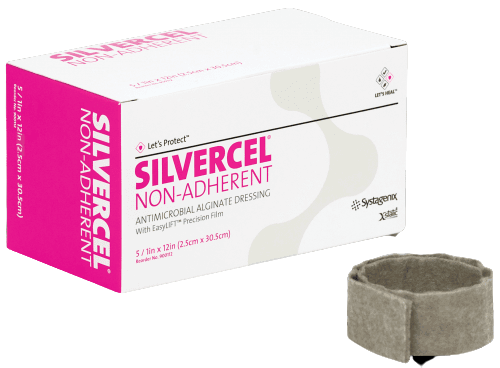 3M Silvercel Non-Adherent Antimicrobial Alginate Dressing, 1 X 12"