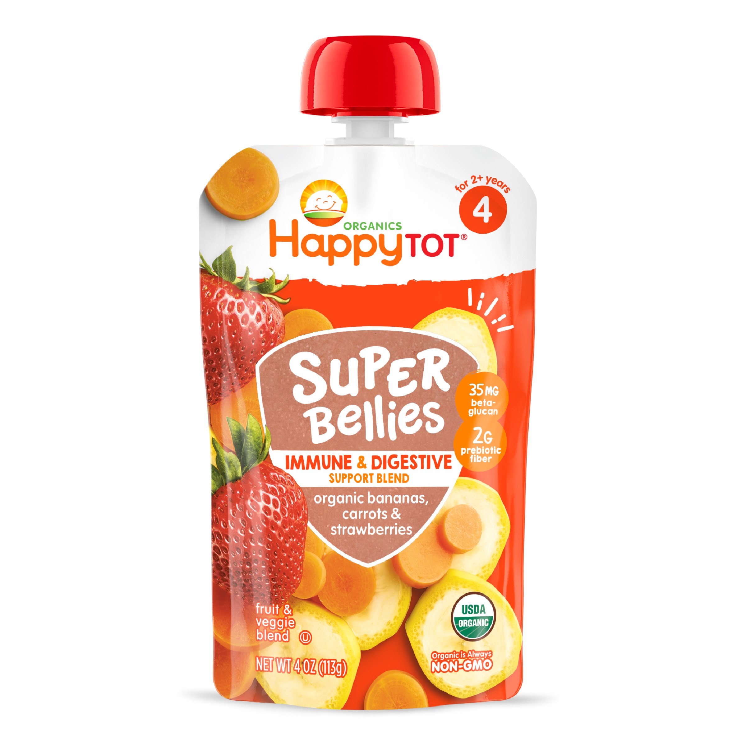 Happy Tot Super Bellies Puree Pouches | Shop at Carewell