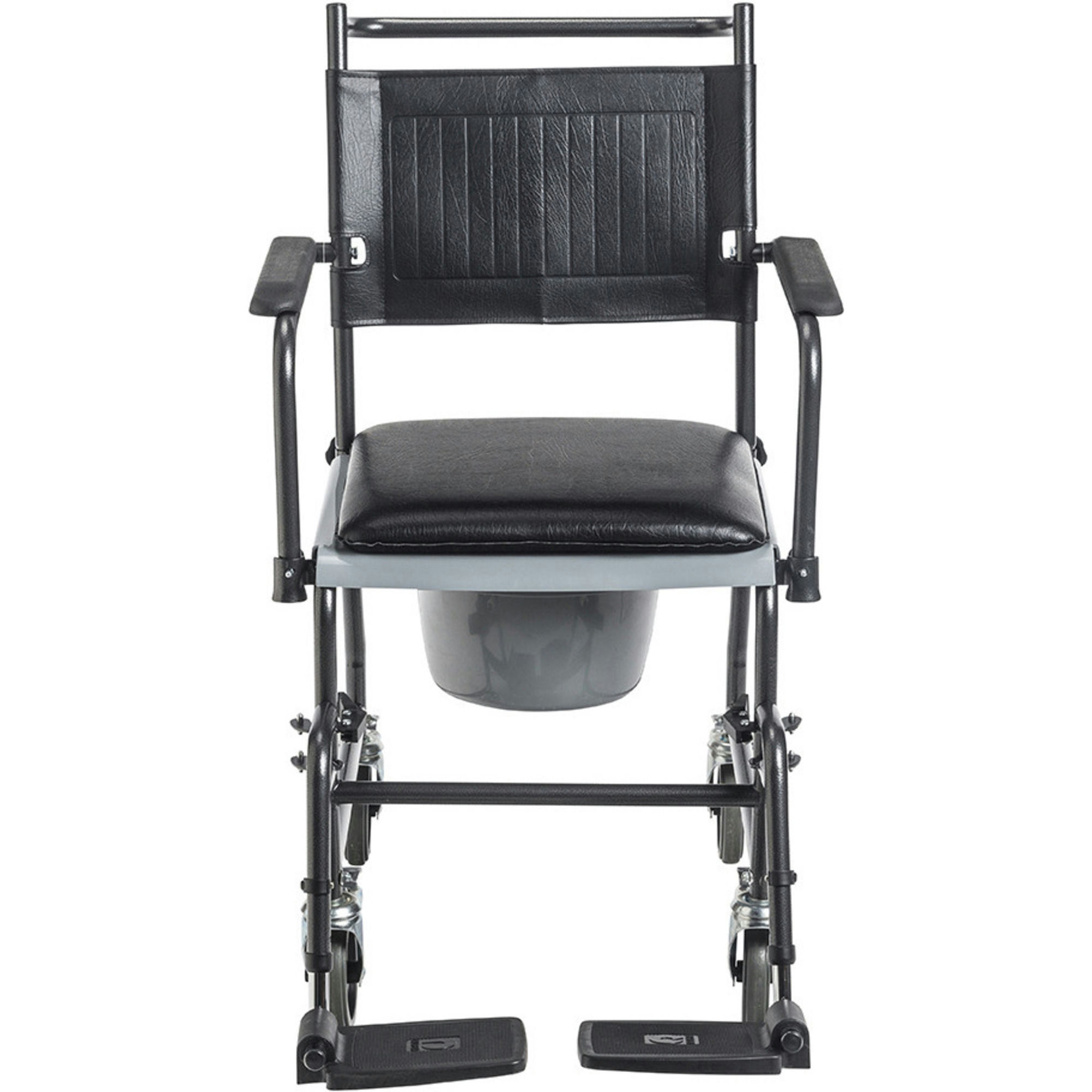 Drive Upholstered Drop Arm Wheeled Commode | Carewell