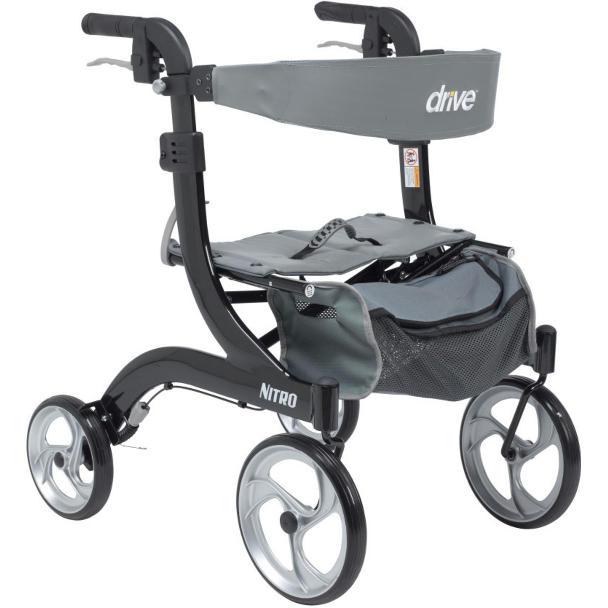 Drive Nitro Aluminum Hemi-Height Rollator | Shop at Carewell