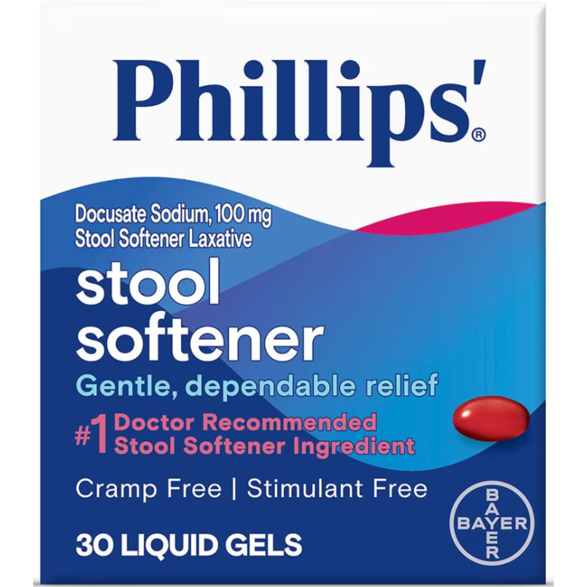 Phillips's Stool Softener, 30 Liquid Gels | Shop at Carewell