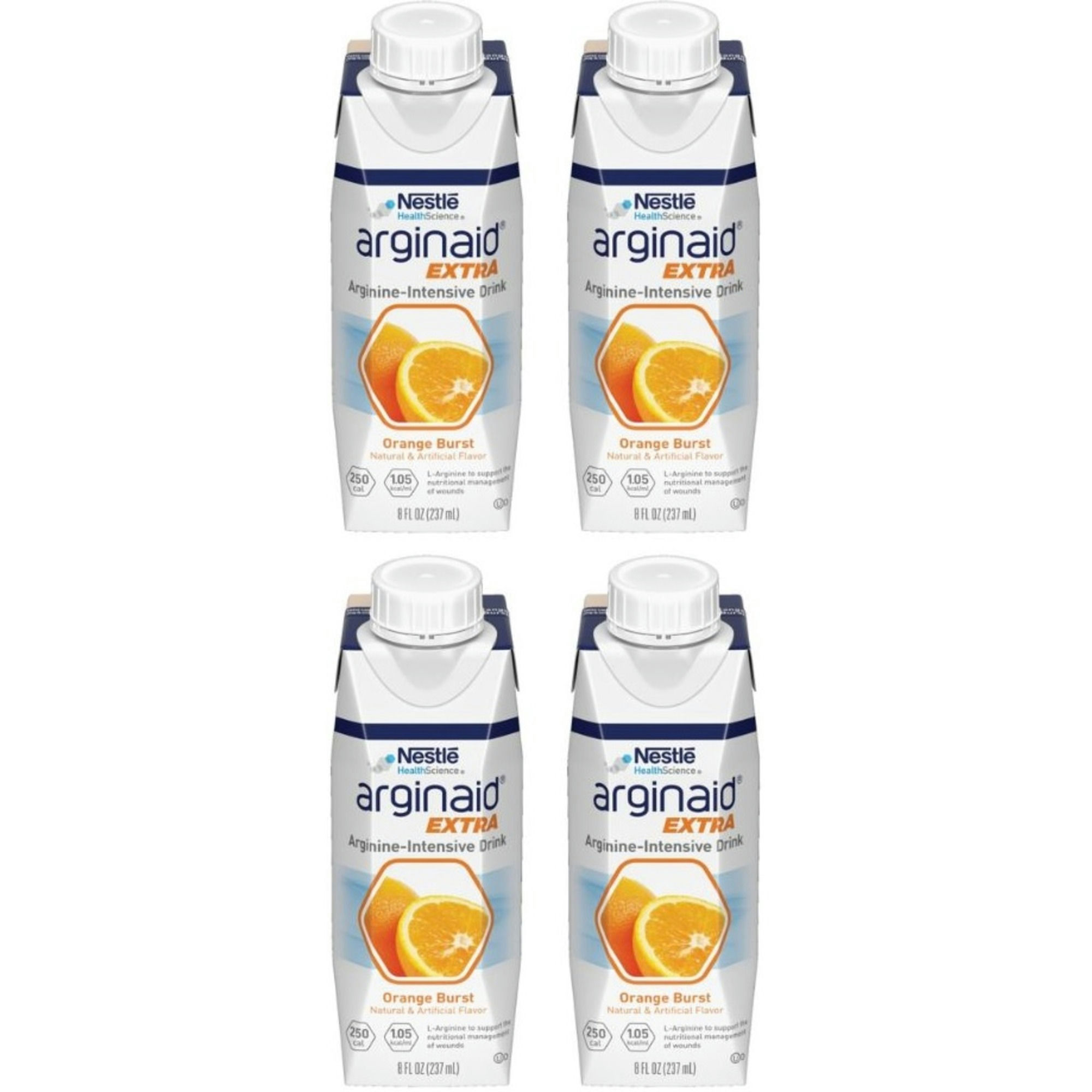 Arginaid Extra Arginine-Intensive Drink, Orange Burst, 8 oz.