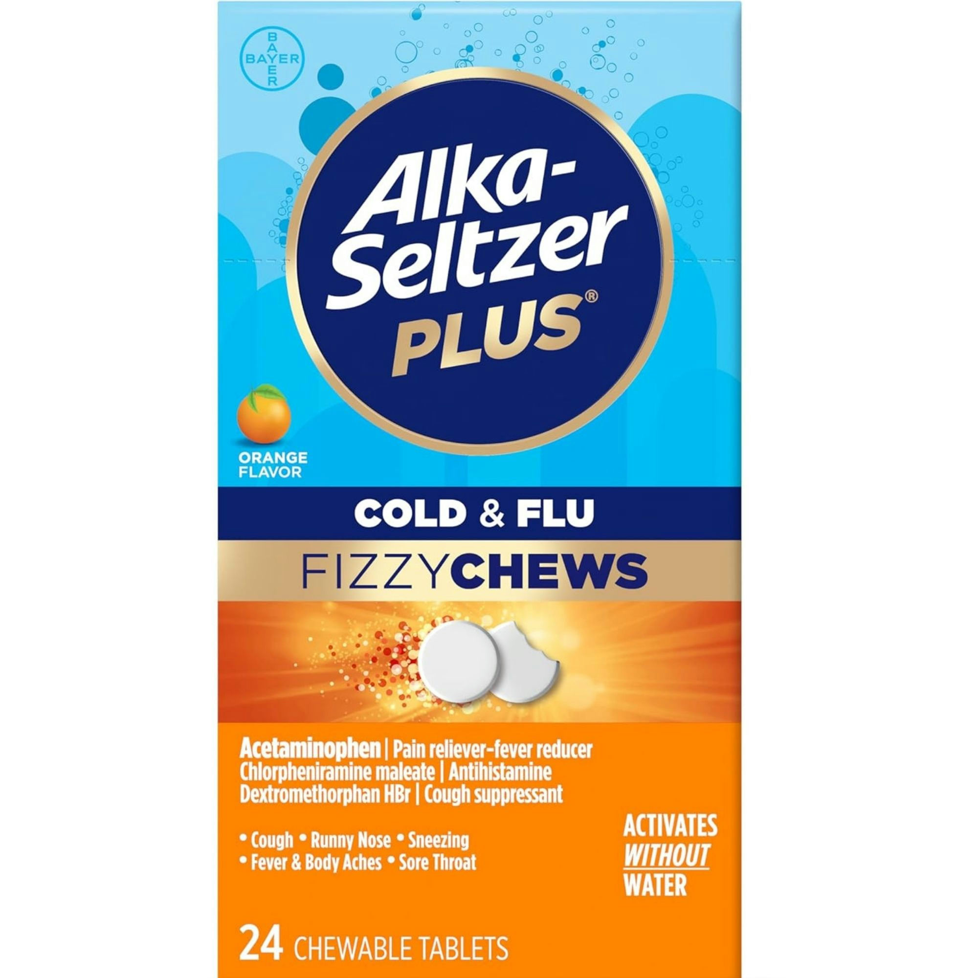 Alka-Seltzer Plus Cold & Flu Fizzy Chews | Shop at Carewell
